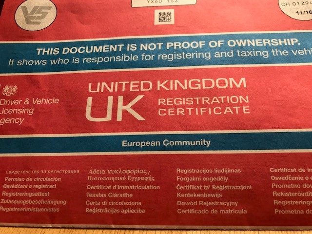 V5C form - Dealer Management Systems, Dealer Websites - Click Dealer